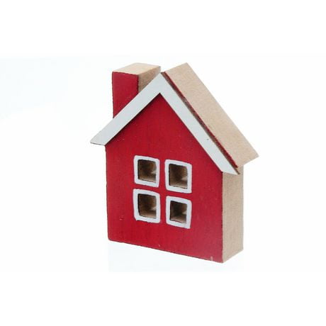 Little Red Wood House-Set of 6 - Walmart.ca