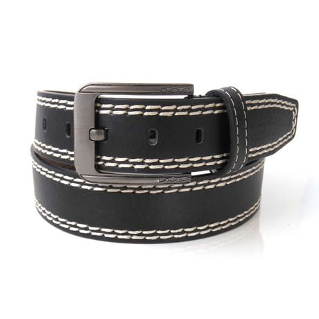 Click here for Nicci Mens Topstitch Belt Black 30 prices