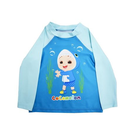 Cocomelon Toddler Boys Baby Shark JJ Long Sleeve Rashguard - Walmart.ca