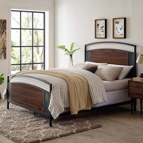 Click here for Manor Park Queen Industrial Mesh Bed Frame And Hea... prices