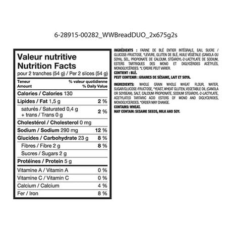 Great Value 100% Whole Wheat Bread Family Size | Walmart Canada