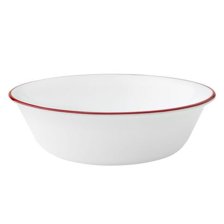 Click here for Corelle 18Oz Cordoba Red Band Bowl White And Red 1... prices