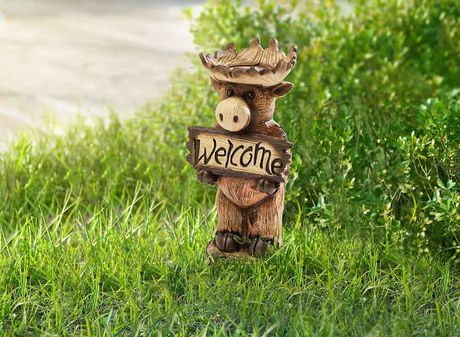 Sunjoy Welcome Moose Statue Outdoor Décor - Walmart.ca