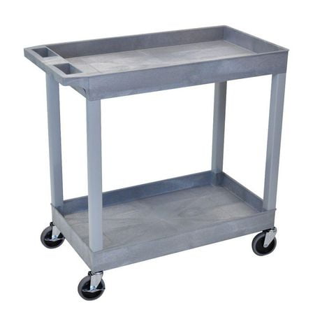 Click here for Luxor 32 X 18 Tub Cart - Two Shelves Grey 1 prices