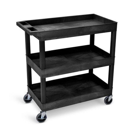 Click here for Luxor 32 X 18 Tub Cart - Three Shelves Grey 1 prices