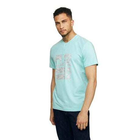 Click here for Mexx Men S Henley Life Short Sleeve Shirt Ocean M prices
