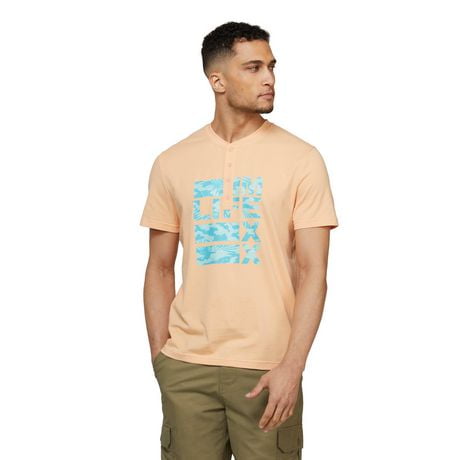 Click here for Mexx Men S Henley Life Short Sleeve Shirt Mango S prices
