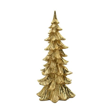 FRAÎCHE Holiday Large Gold Tree Décor, 15-in - Walmart.ca