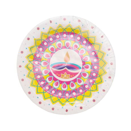 Diwali Paper Plate 7" 12ct - Walmart.ca