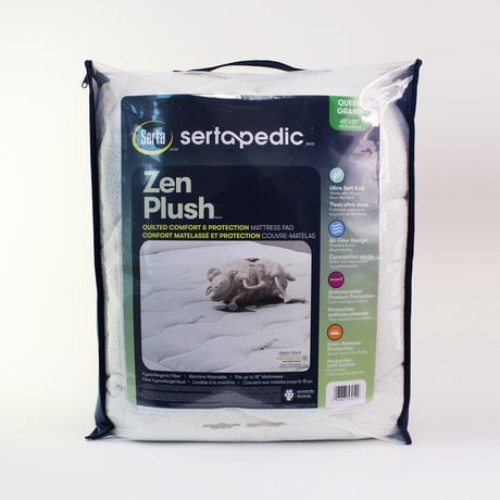 Serta Zen Plush Matt Pad, Bamboo Quilted Knit - Walmart.ca