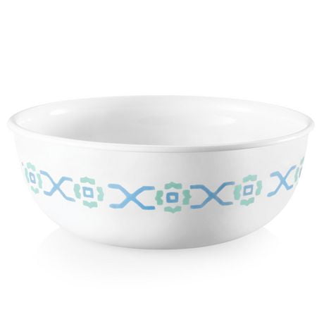 Click here for Corelle Amalfi Verde Bowl White And Teal 16 Oz prices