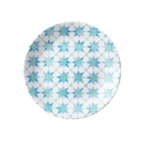 Click here for Corelle Amalfi Verde Lunch Plate White And Teal 8.... prices