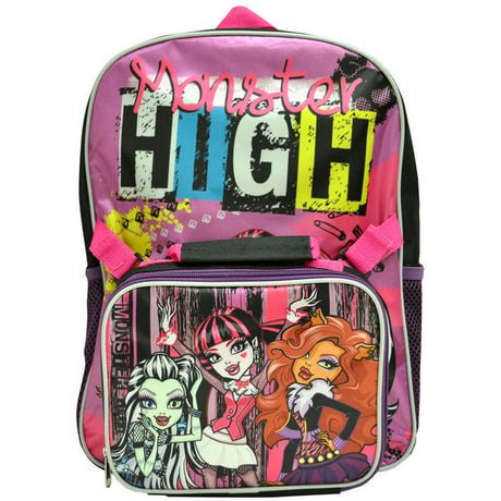 Monster High Polyester Backpack with Lunch Kit - Walmart.ca