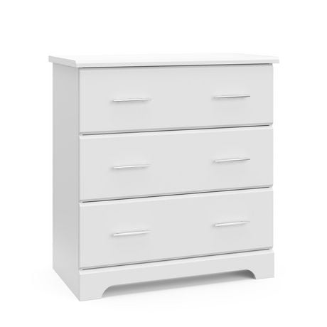 Click here for Storkcraft Brookside 3-Drawer Chest White prices