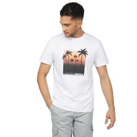 Click here for Mexx Men S Palm Tree Print Short Sleeve Tee White... prices
