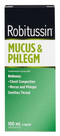 Robitussin Liquid Mucus & Phlegm 100 ml, 100 ml - Walmart.ca
