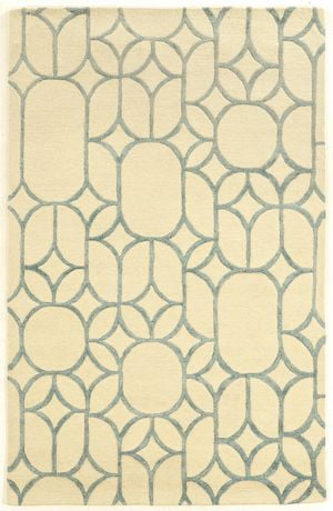 Aspire Wool Window Ivory & Turquoise 2' x 3' Accent Rug - Walmart.ca