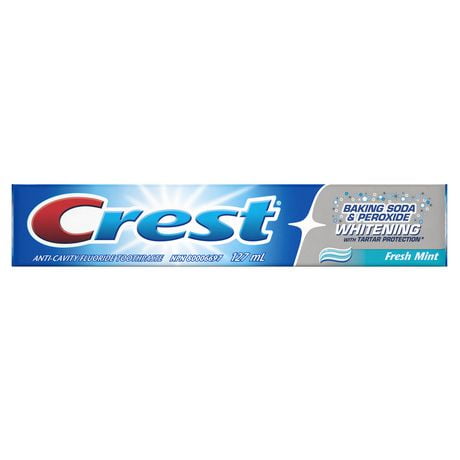 Crest Baking Soda & Peroxide Whitening Fresh Mint Toothpaste | Walmart.ca