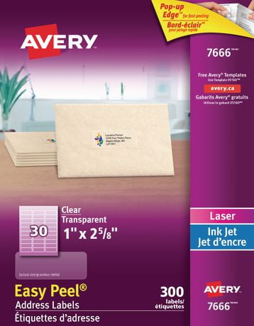 Avery® Clear Address Labels - Walmart.ca