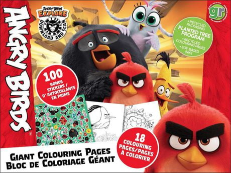 Angry Birds Giant Coloring Pad with Sticker | Walmart Canada