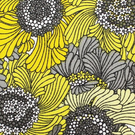 Click here for Fabric Creations Yellow And Grey Flowers 1/2 Yard... prices