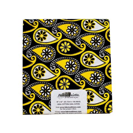 Click here for Fabric Creations White Flower On Textured Yellow 1... prices