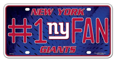 Click here for Gtei Nfl New York Giants Metal Licence Plate prices