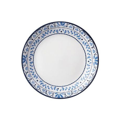 Click here for Corelle Portofino Lunch Plate White And Blue 8.5 prices