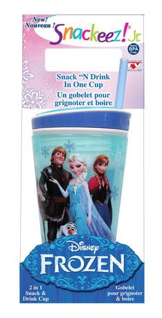 Snackeez! Jr. Disney Frozen 2 in 1 Snack & Drink Cup - Blue | Walmart ...