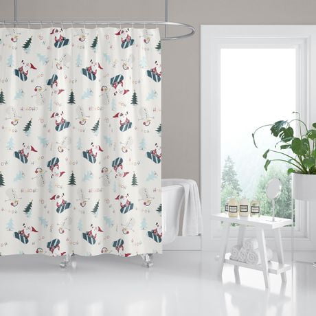 Snowboard Santa PEVA Shower Curtain, SNOWBOARD SC - Walmart.ca