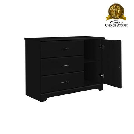 Click here for Storkcraft Brookside 3-Drawer Combo Dresser Black prices