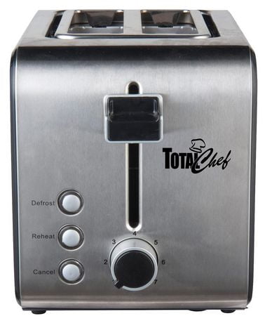 Click here for Total Chef 2-Slice Stainless Steel Toaster With Ad... prices