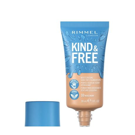 Rimmel KIND & FREE Moisturising Skin Tint Foundation, 100% Vegan ...
