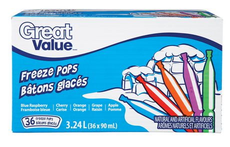 Great Value Freeze Pops - Walmart.ca