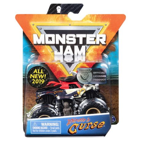 Monster Jam, Official Pirate’s Curse Monster Truck, Die-Cast Vehicle ...