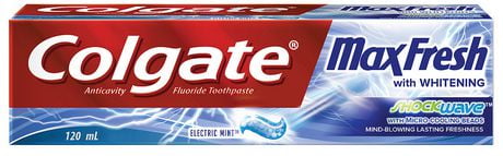 Colgate Maxfresh Shockwave Electric Mint Toothpaste | Walmart Canada