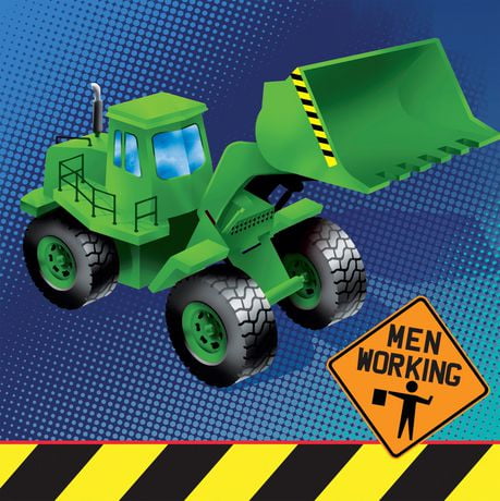 Creative Converting Kid's Construction Zone Party Lunch Napkin ...