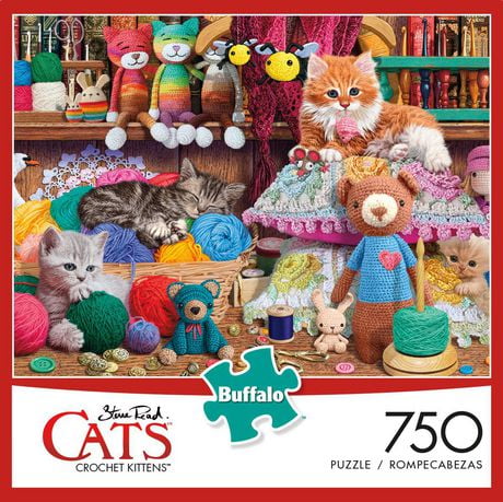 Buffalo Games Cats Series Crochet Kittens 750 Piece Jigsaw Puzzle ...