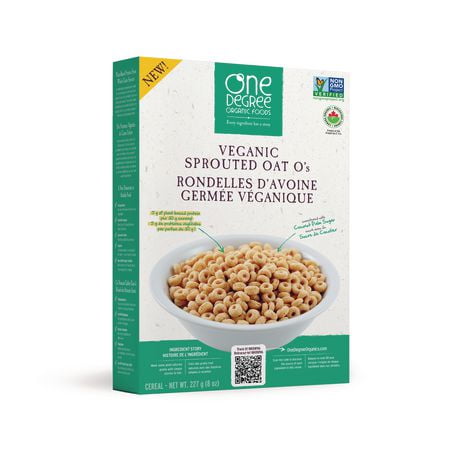 One Degree Sprouted Oat Honey O's Cereal | Walmart Canada