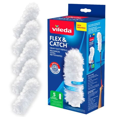 Vileda Flex & Catch Heavy Duty Duster Refills for Cleaning, multi ...