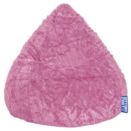 Click here for Sitting Point Fluffy Bean Bag Pink prices