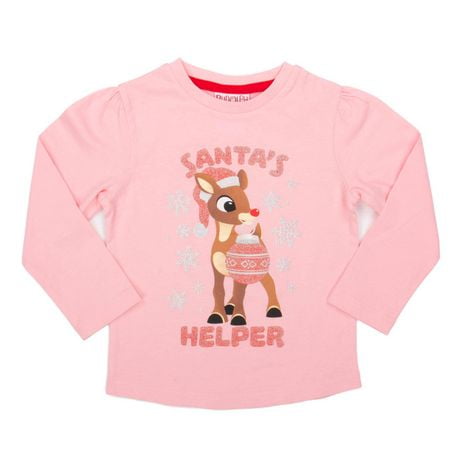 Rudolph, the Red Nosed Reindeer Toddler Girl's Long Sleeve Shirt ...