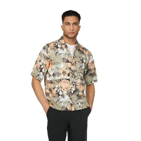 Click here for Mexx Men S Hawaiian Floral Twill Short Sleeve Shir... prices