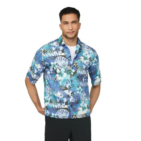 Click here for Mexx Men S Hawaiian Floral Twill Short Sleeve Shir... prices