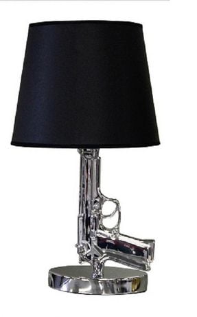 Click here for Plata D Cor Import Inc Small Gun Table Lamp Silver prices