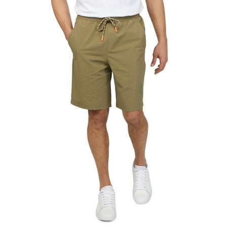 Click here for Mexx Men S Stretch Pull-On Techno Shorts Khaki L prices
