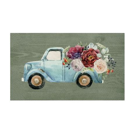Click here for Stepguard 18X30 Truck Flowers Recycled Rubber Door... prices