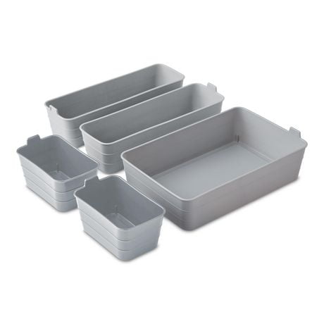 5 Piece Mini Flex Bin Set, Flexible Storage Bins - Walmart.ca