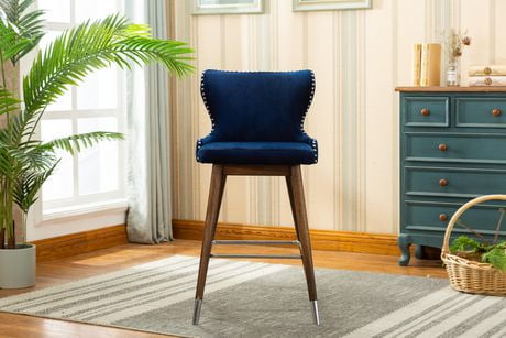 Click here for K-Elite Cecy Set Of Two Accent Bar Chairs-Blue Blu... prices