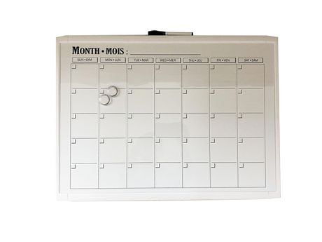 Pen+Gear Dry Erase Calendar Board (White) | Walmart Canada